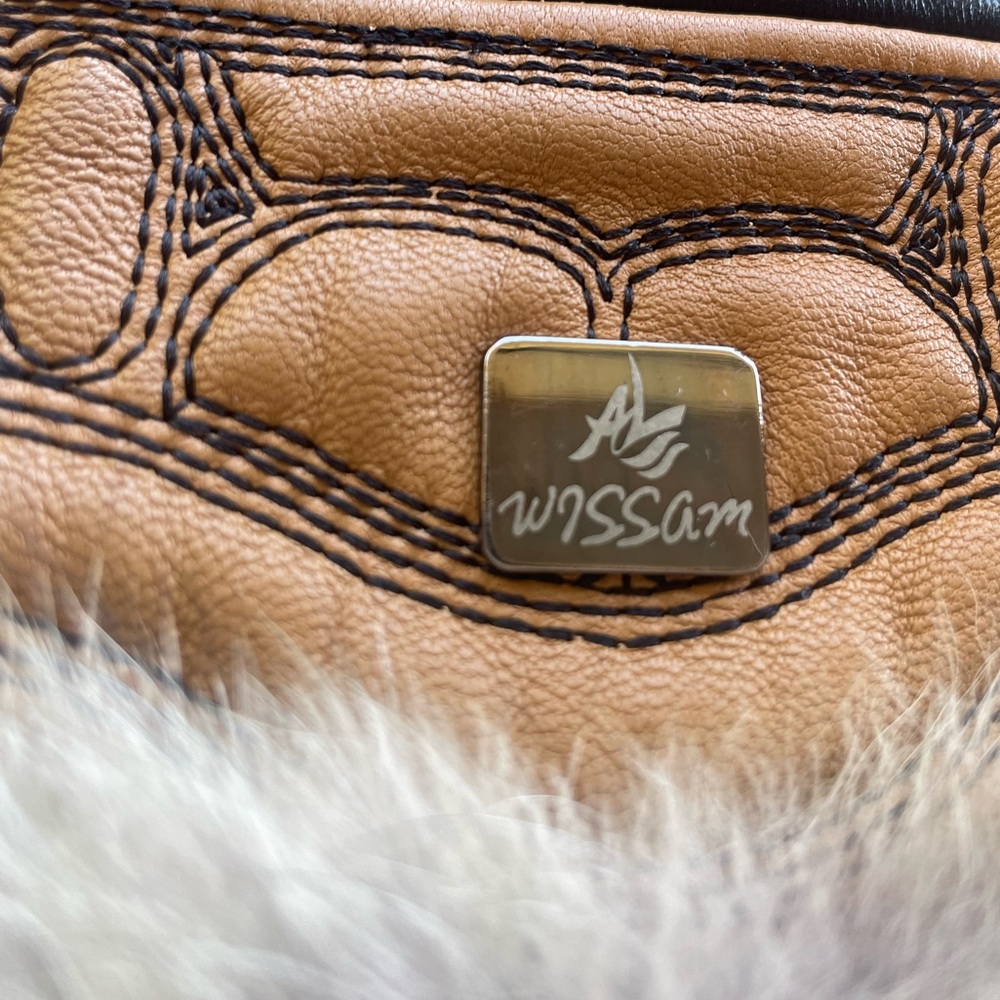 Rare Al Wissam Vintage Fur Lined Leather Tiki Jacket - Gem